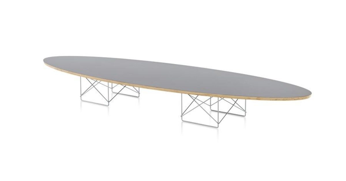Trellis | Eames Wire Base Elliptical Table